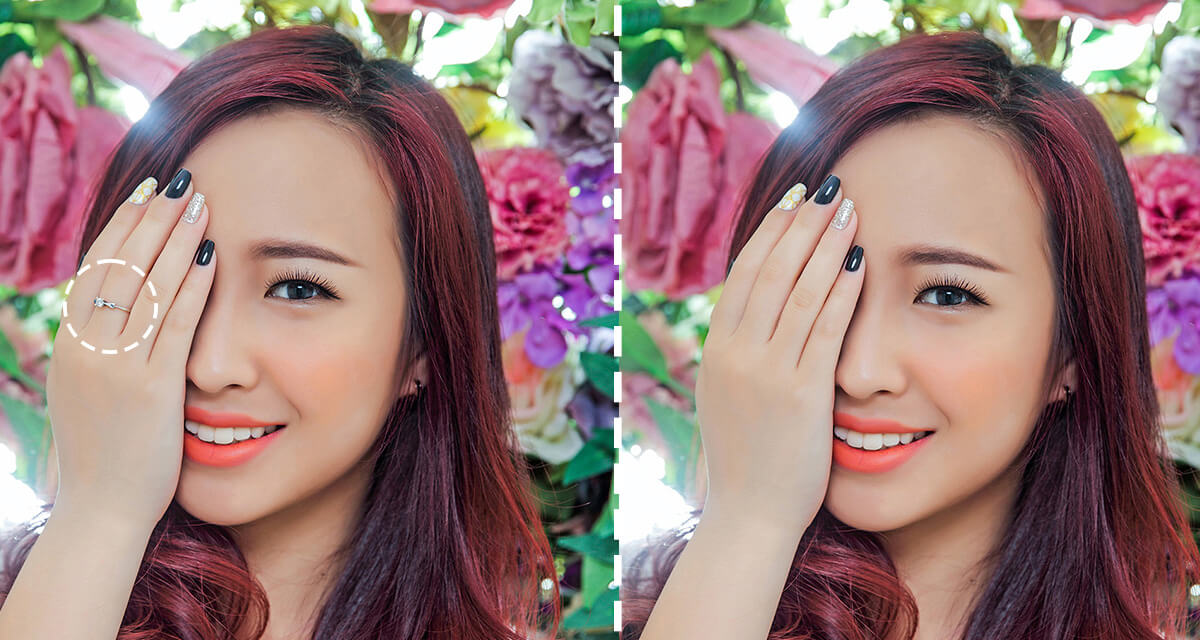 Remove a Ring on Photo with 1 Click - Pincel