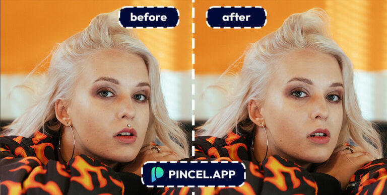 Remove a piercing from photo with 1 click