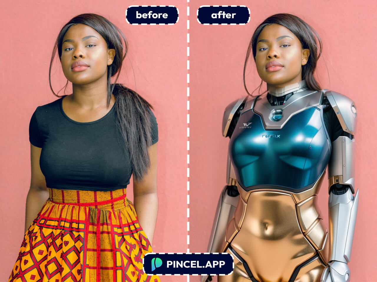 Make Instant Cyborg Photo Effect with AI