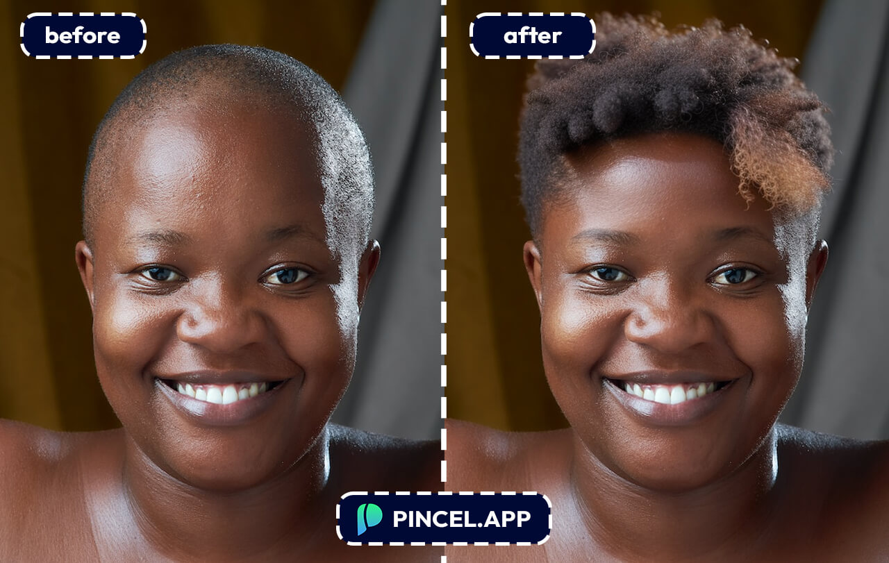 Add Hair to Bald Photo Using AI - Pincel