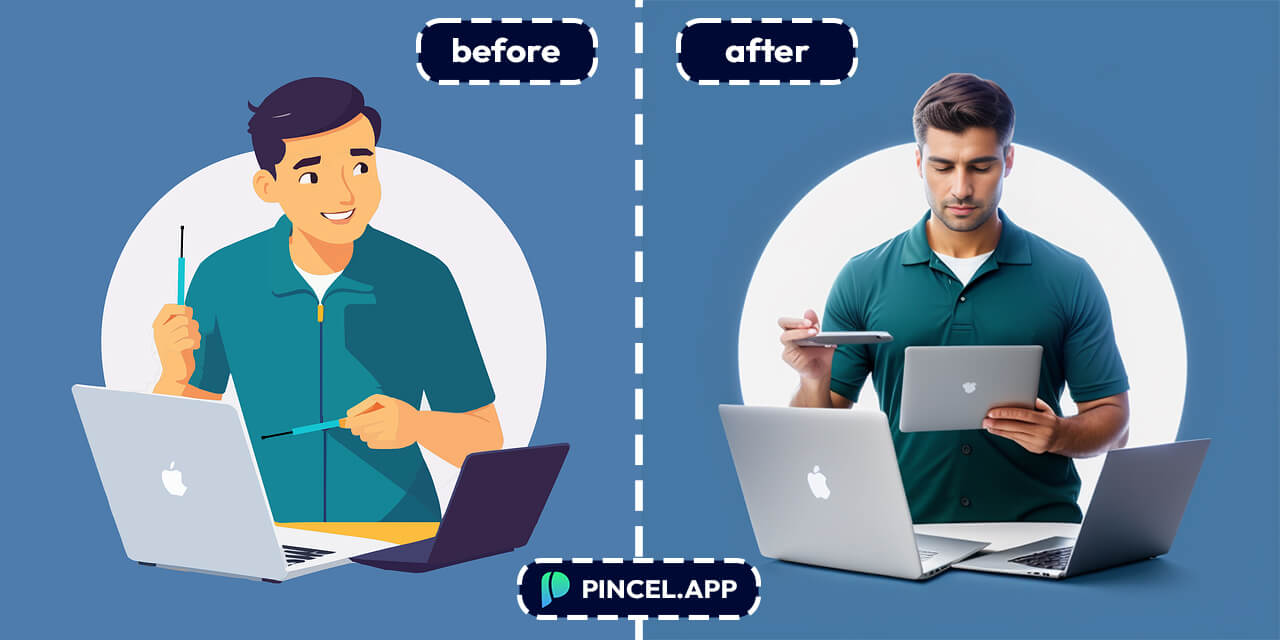 Turn Vector Illustrations to Real Photos Using AI