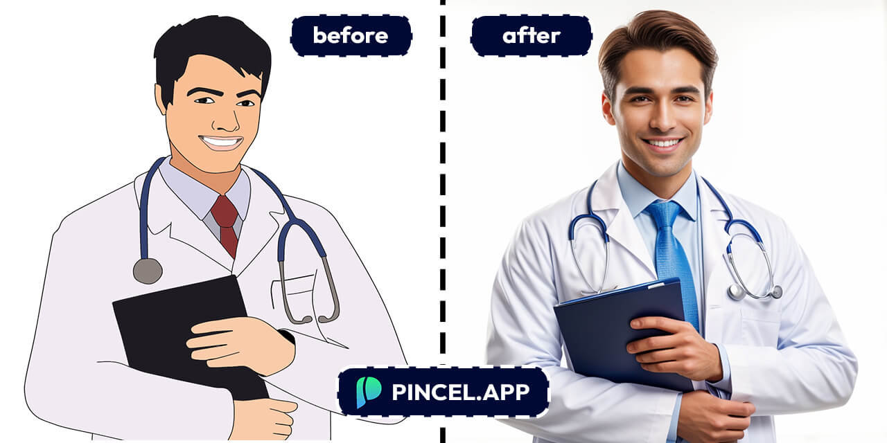 Turn Vector Illustrations to Real Photos Using AI