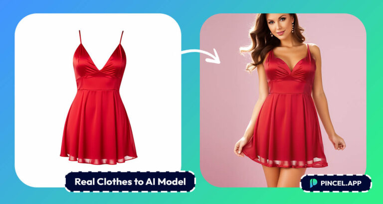 How to Add Real Clothes to AI Models - Pincel
