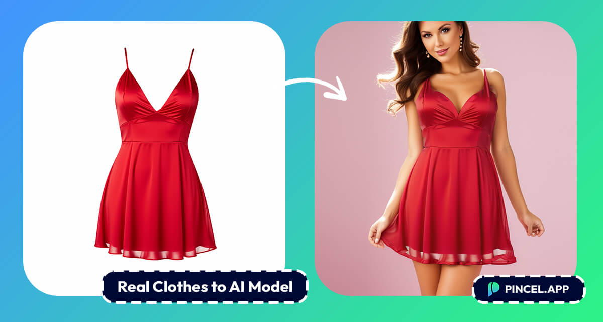 How to Add Real Clothes to AI Models - Pincel