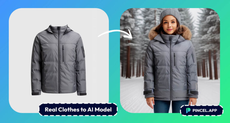 How to Add Real Clothes to AI Models - Pincel