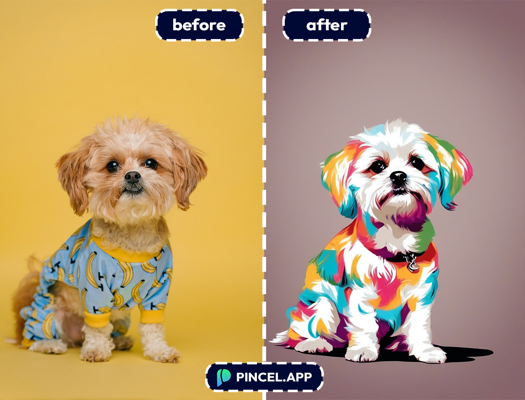Turn Your Pet Photo Into AI Artwork - Pincel