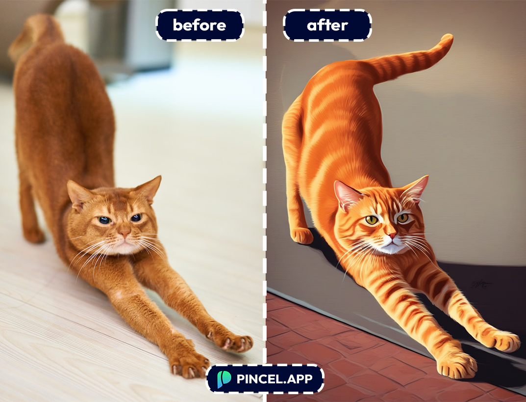 Turn Your Pet Photo Into AI Artwork - Pincel