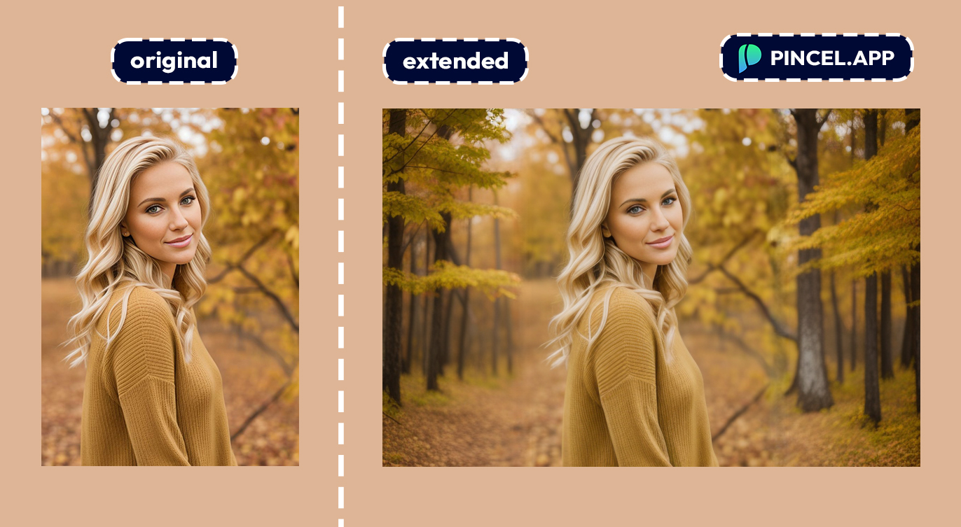 Extend Your Photo Online Using AI - Pincel
