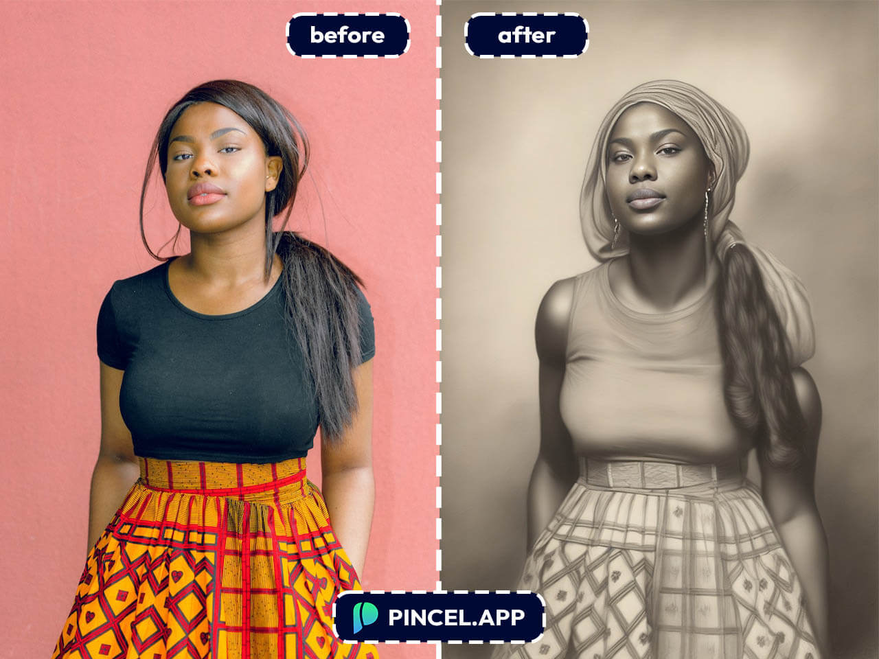 Turn Your Photo into Sketch Drawing Using AI