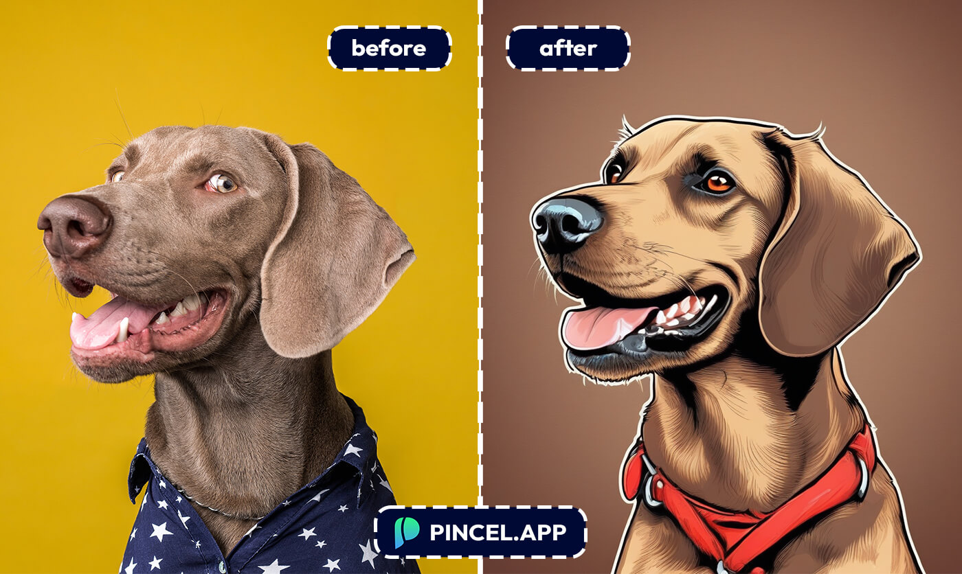 Turn Photo into Pop Art Drawing Using AI - Pincel