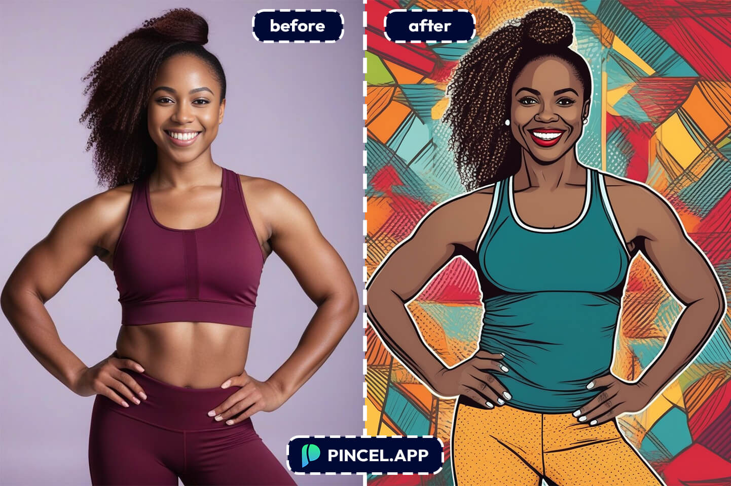 Turn Photo into Pop Art Drawing Using AI - Pincel