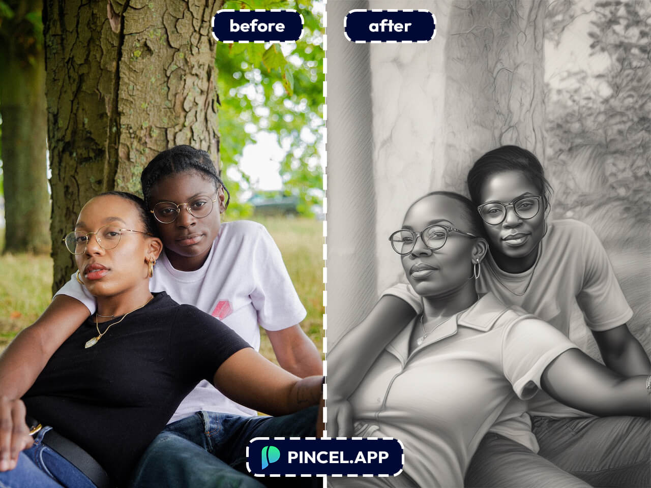 Turn Your Photo into Sketch Drawing Using AI