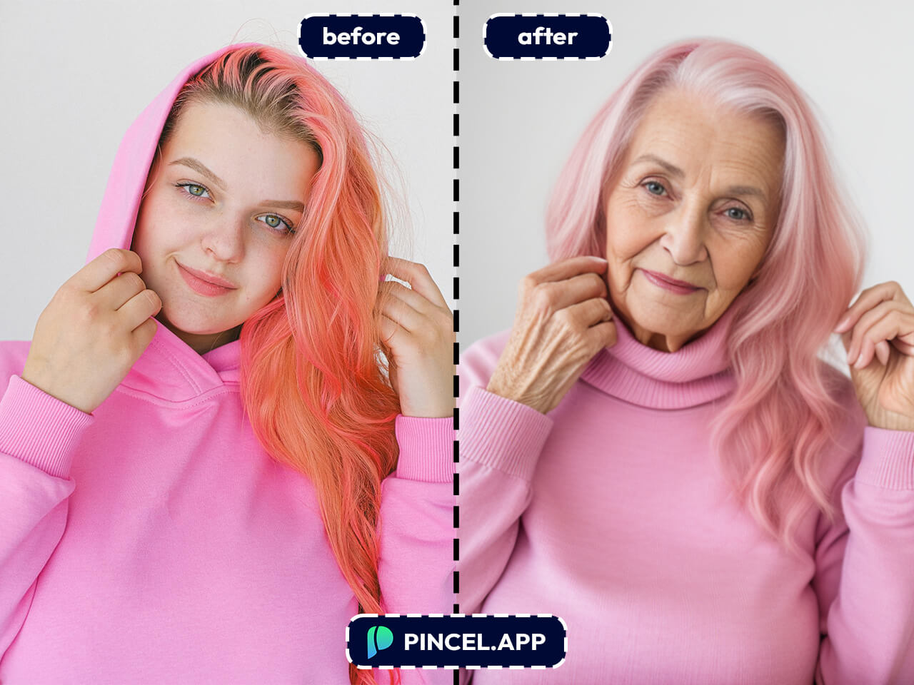Make Yourself Old on Photo Using AI - Pincel