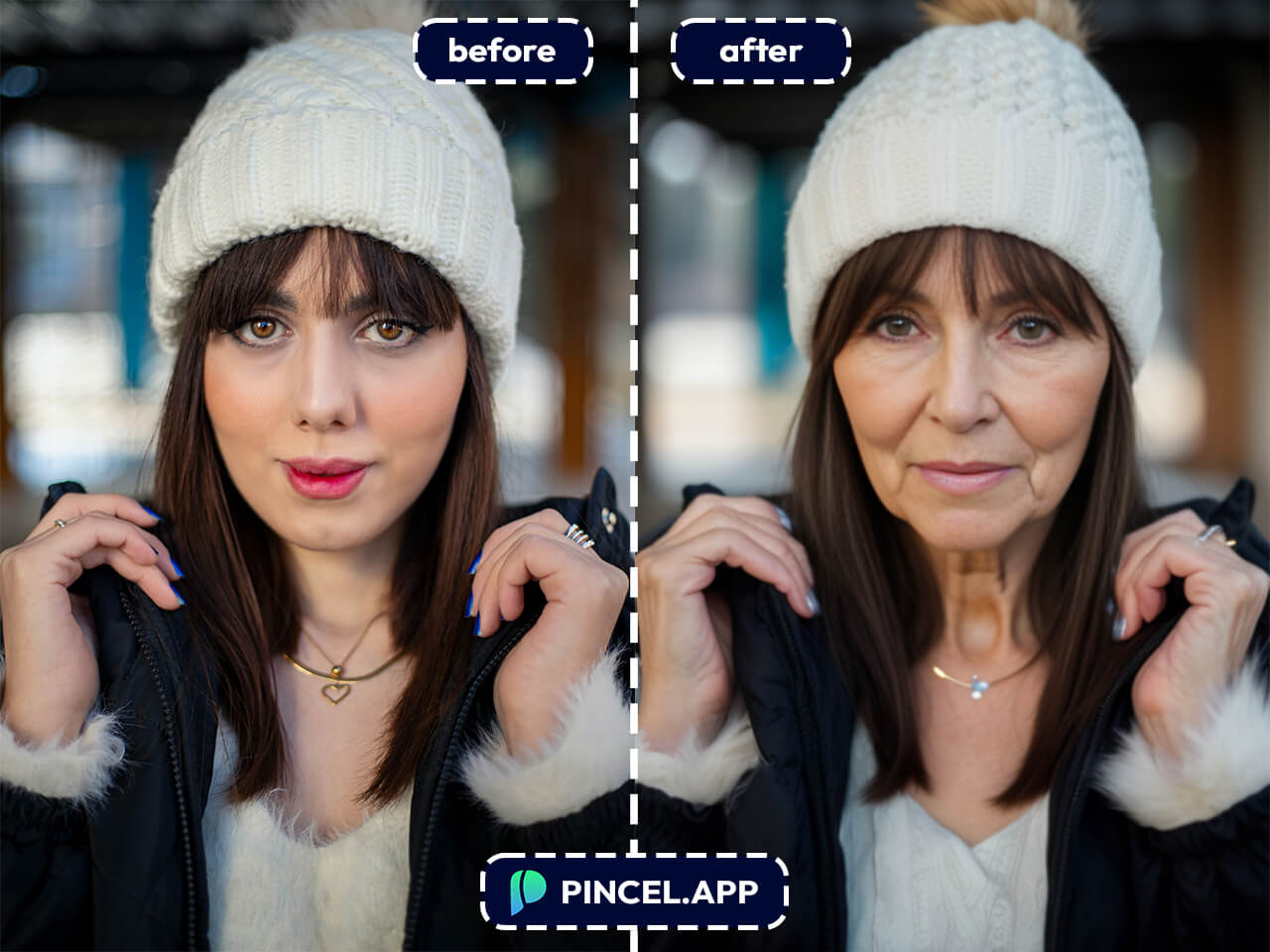 Make Yourself Old on Photo Using AI - Pincel