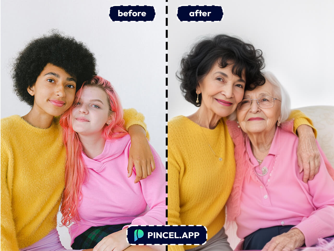 Make Yourself Old on Photo Using AI - Pincel