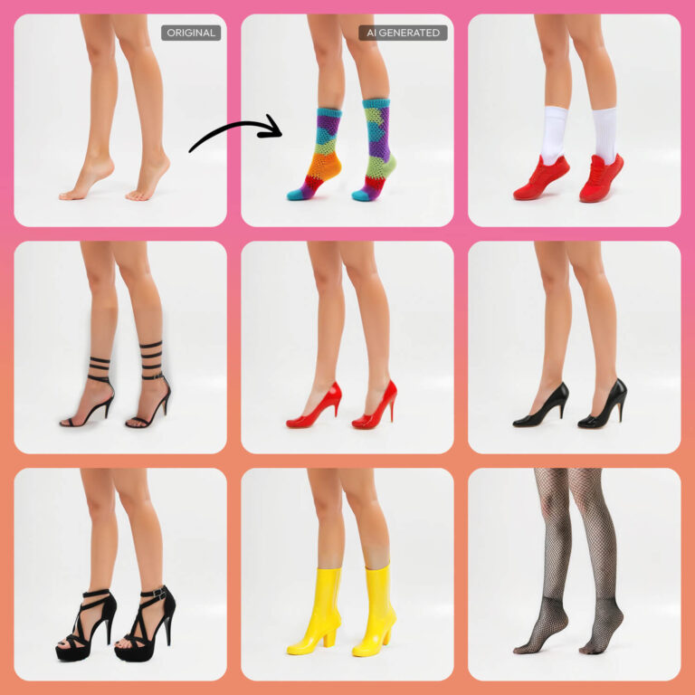 Add or Replace Shoes on a Photo Using AI