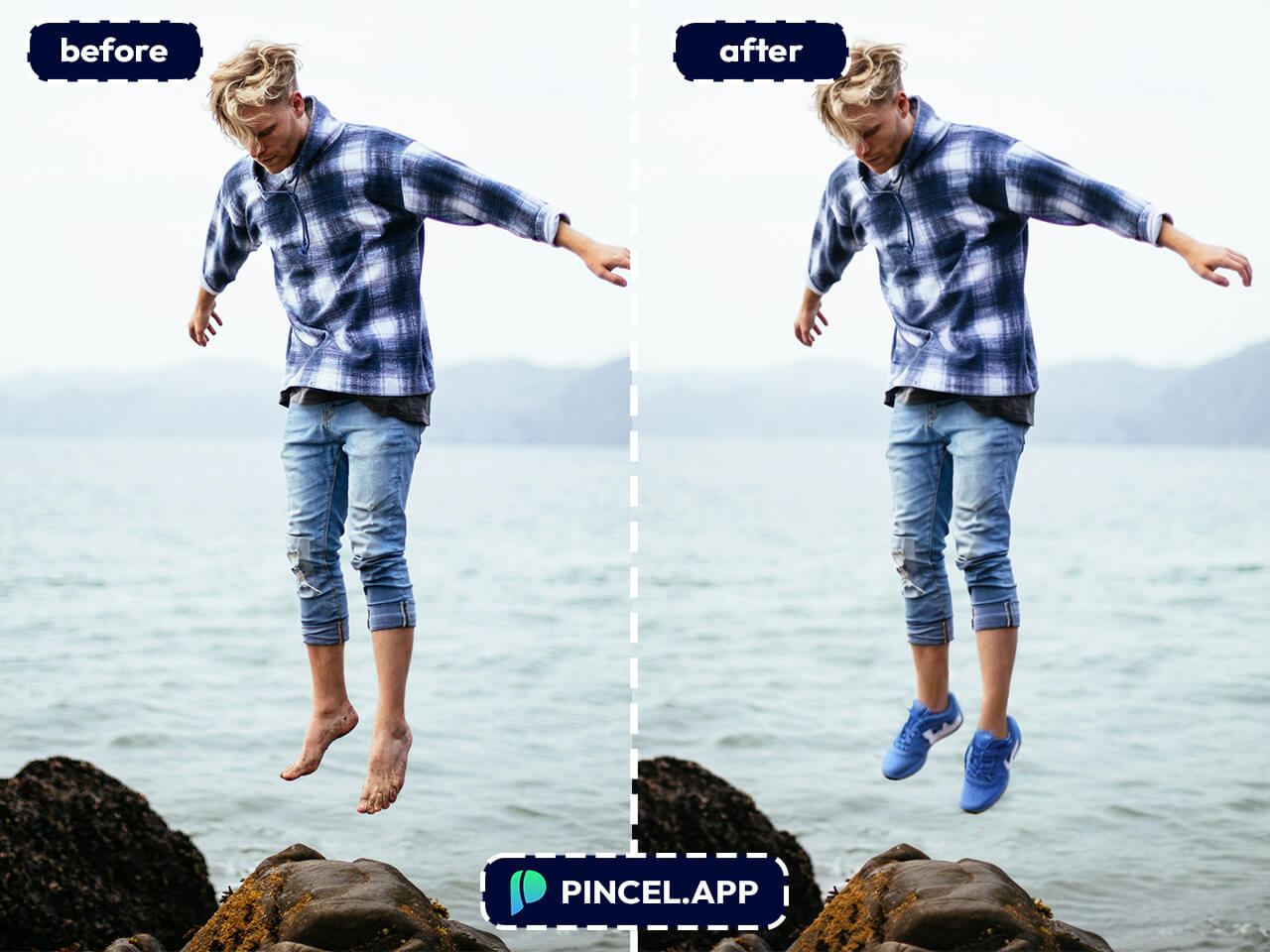Add or Replace Shoes on a Photo Using AI