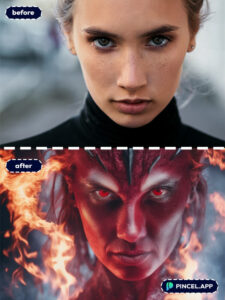 How to Make a Devil Photo Effect Using AI