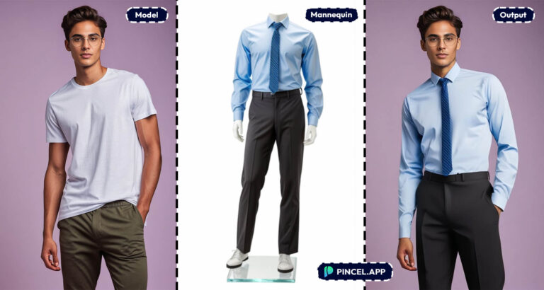 Put Clothes from Mannequin to a Model - Pincel