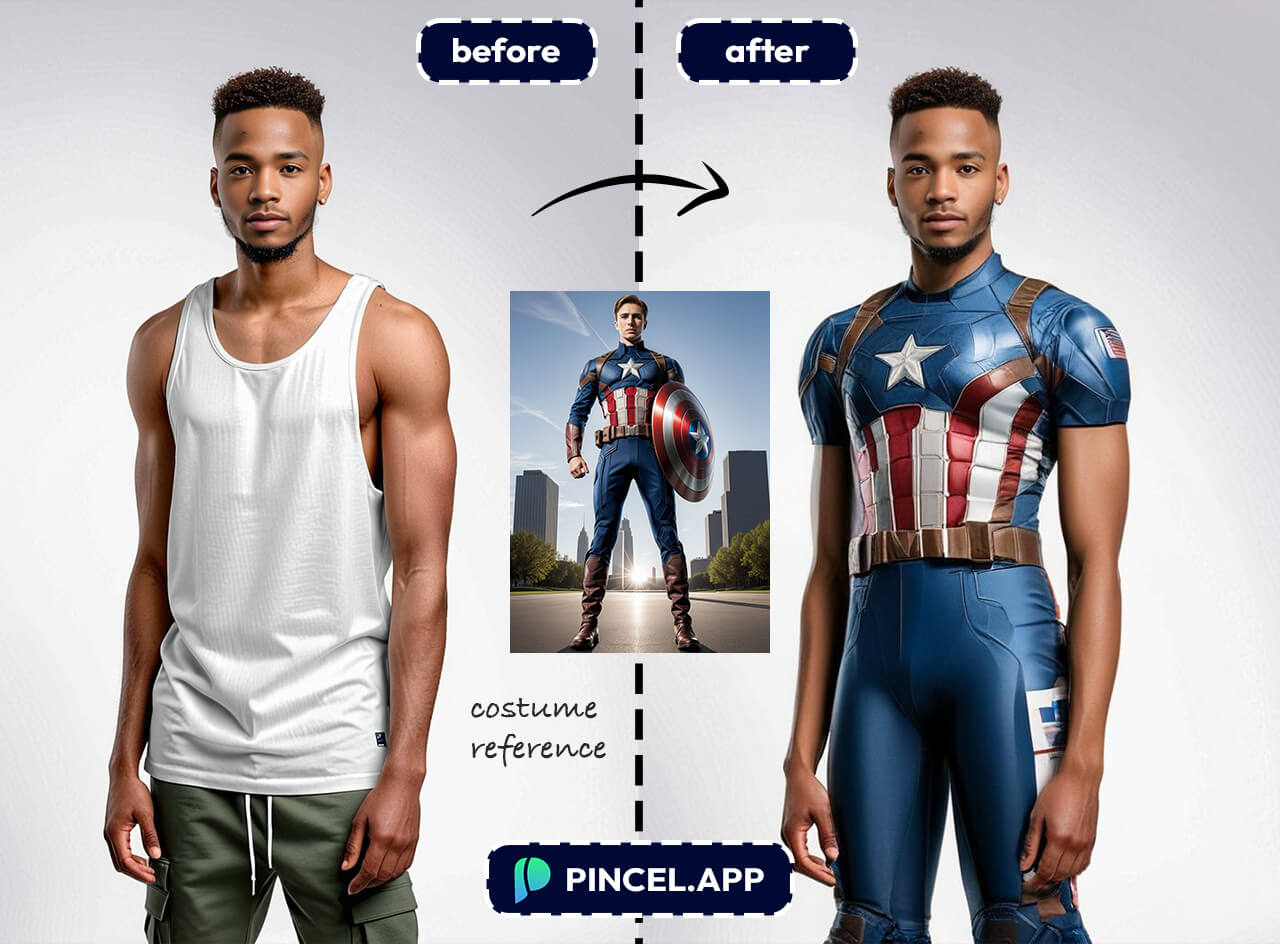 Try on Any Costume Virtually Using AI - Pincel