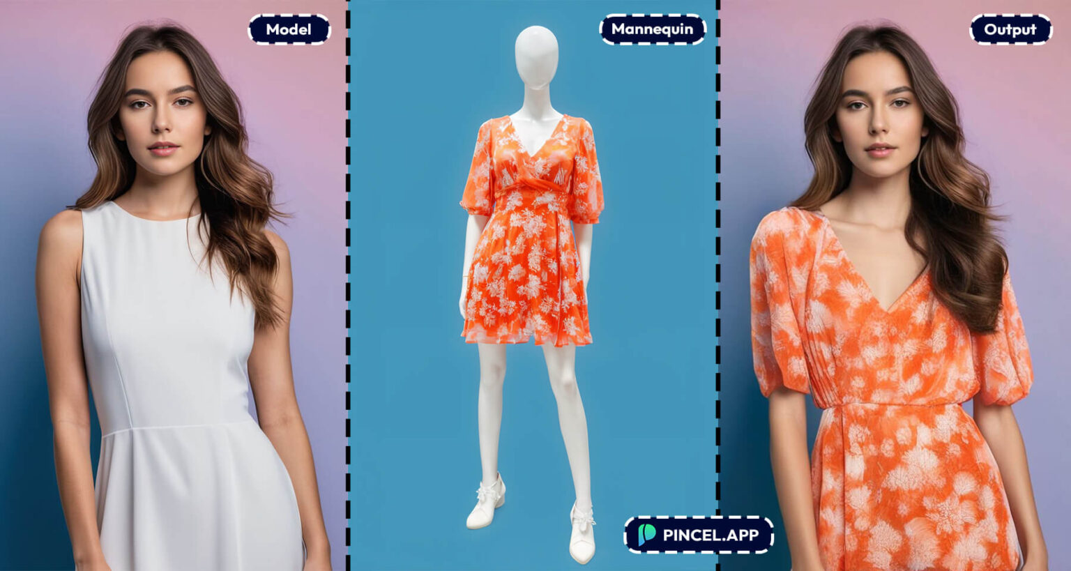 Put Clothes from Mannequin to a Model - Pincel