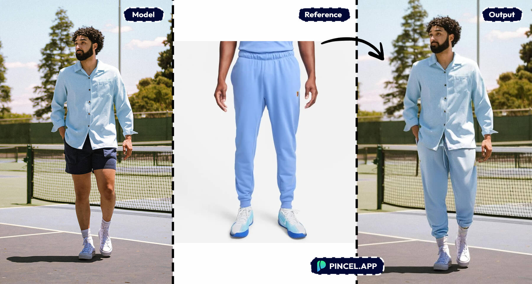 Replace Pants on a Photo Using AI - Pincel