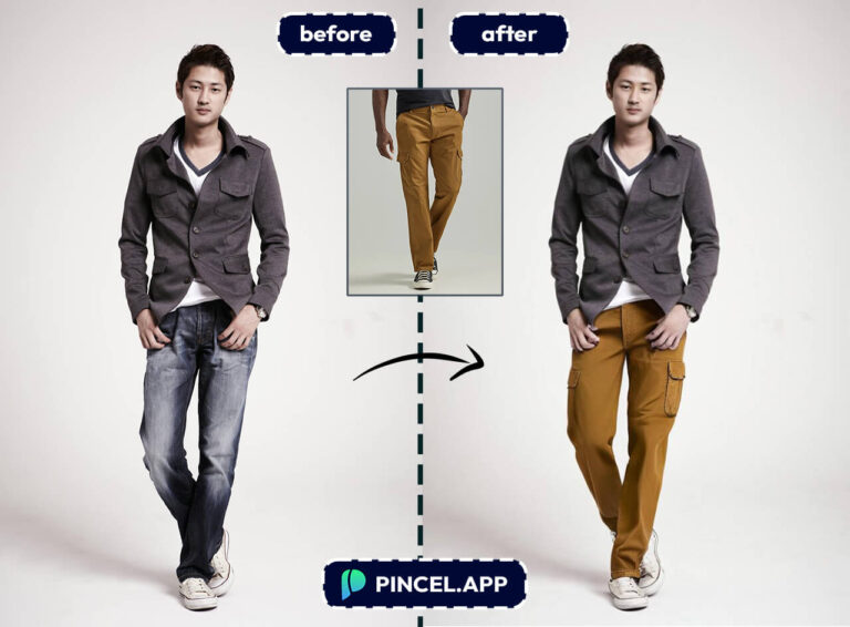 Replace Pants on a Photo Using AI - Pincel