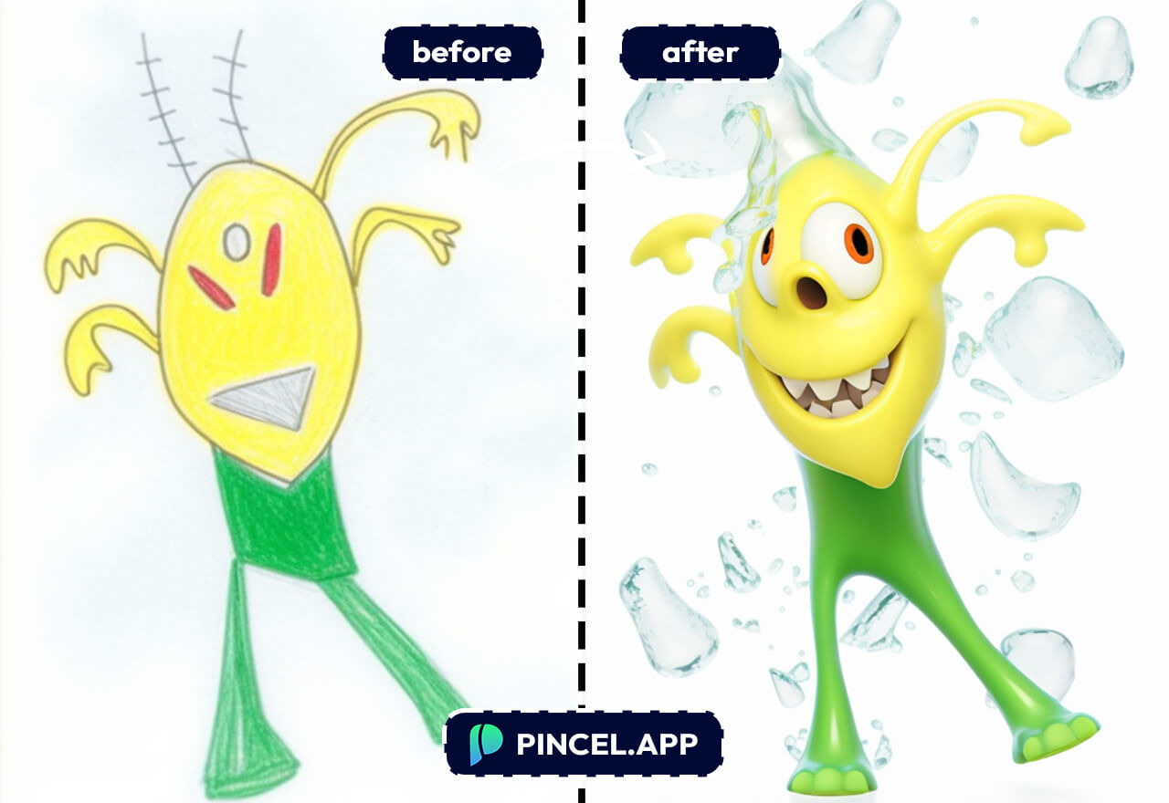 Turn Your Child’s Drawing Into AI Art - Pincel