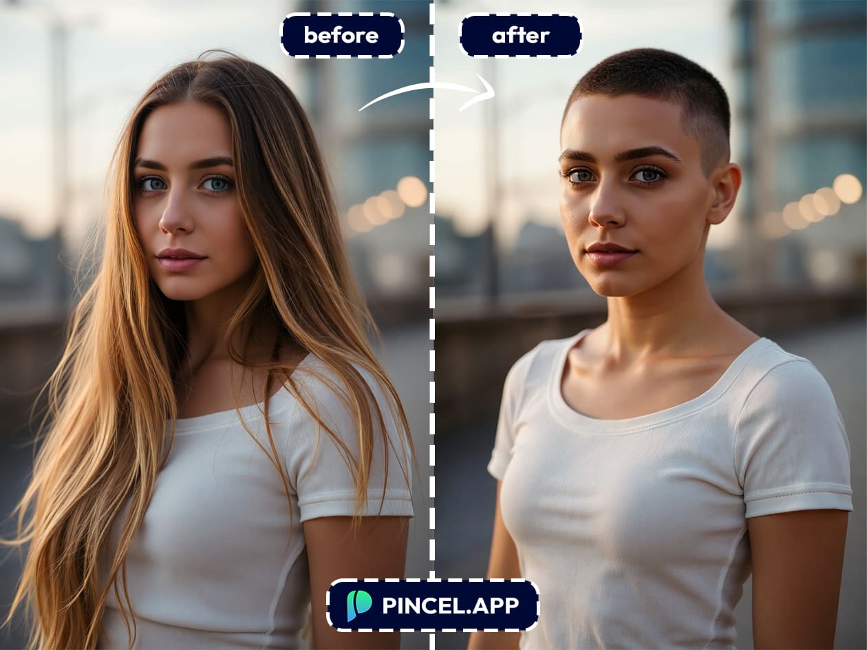Try Instant Buzz Cut Hair Online - Pincel