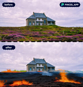 Create Realistic Fire Effects Using AI - Pincel