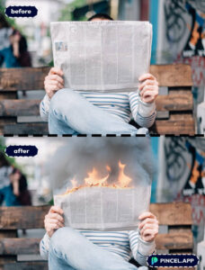 Create Realistic Fire Effects Using AI - Pincel