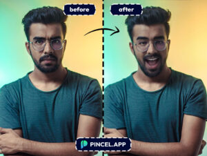 Change Face Emotions on a Photo - Pincel
