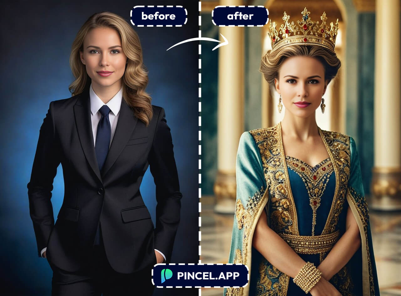 Make Your Own Royal Portrait Using AI - Pincel