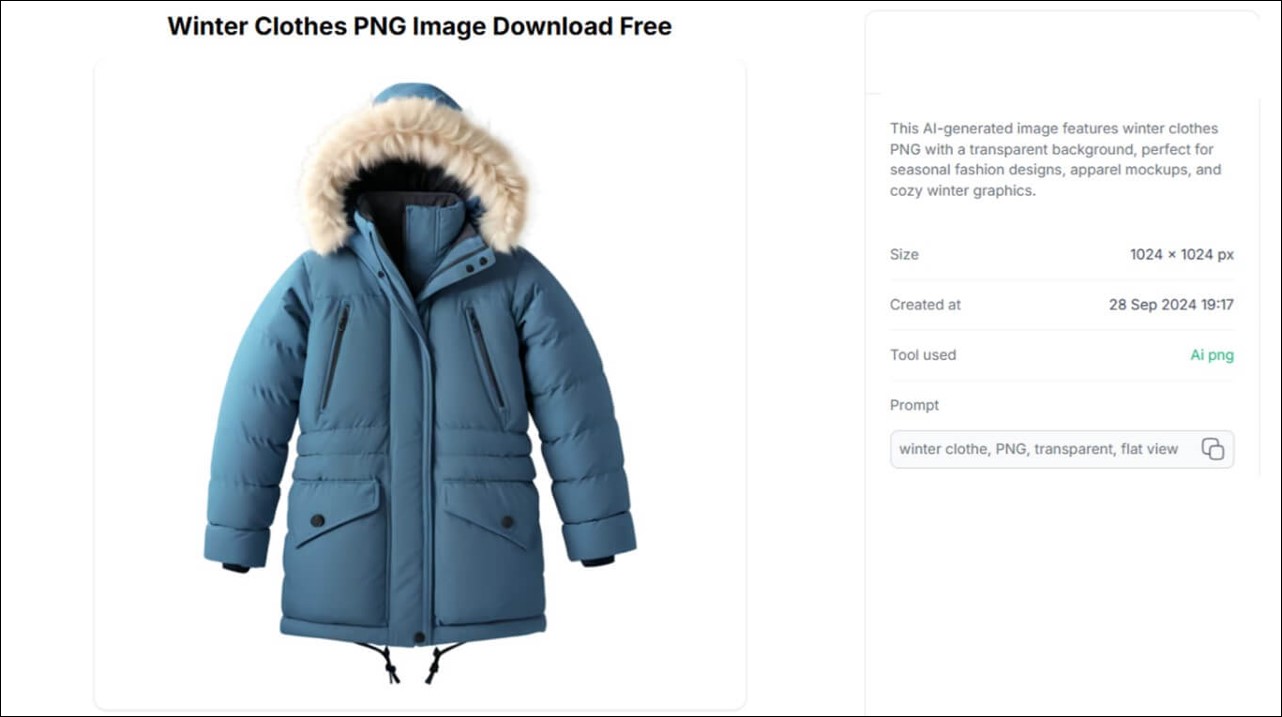 How to Easily Generate PNG Clothes with AI - Pincel