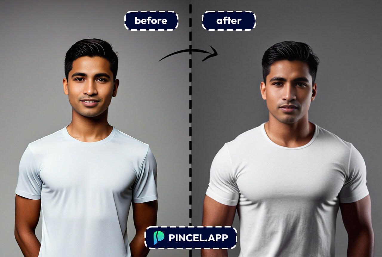 Add Muscles to a Photo Using AI - Pincel