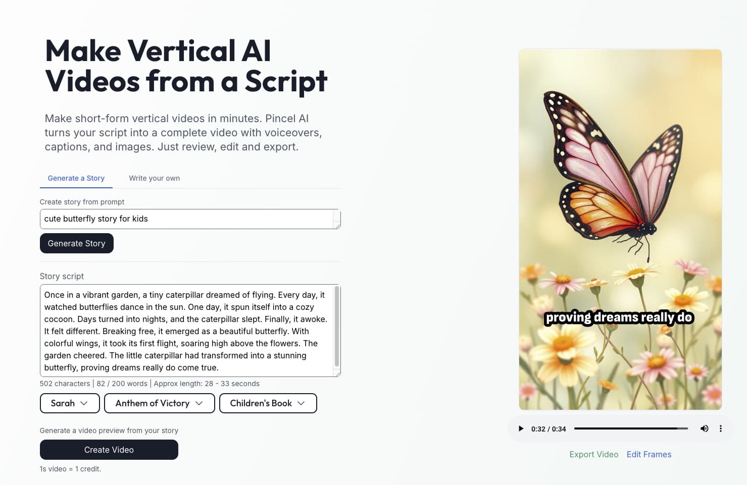 Auto-Generate Short Vertical Videos With AI - Pincel
